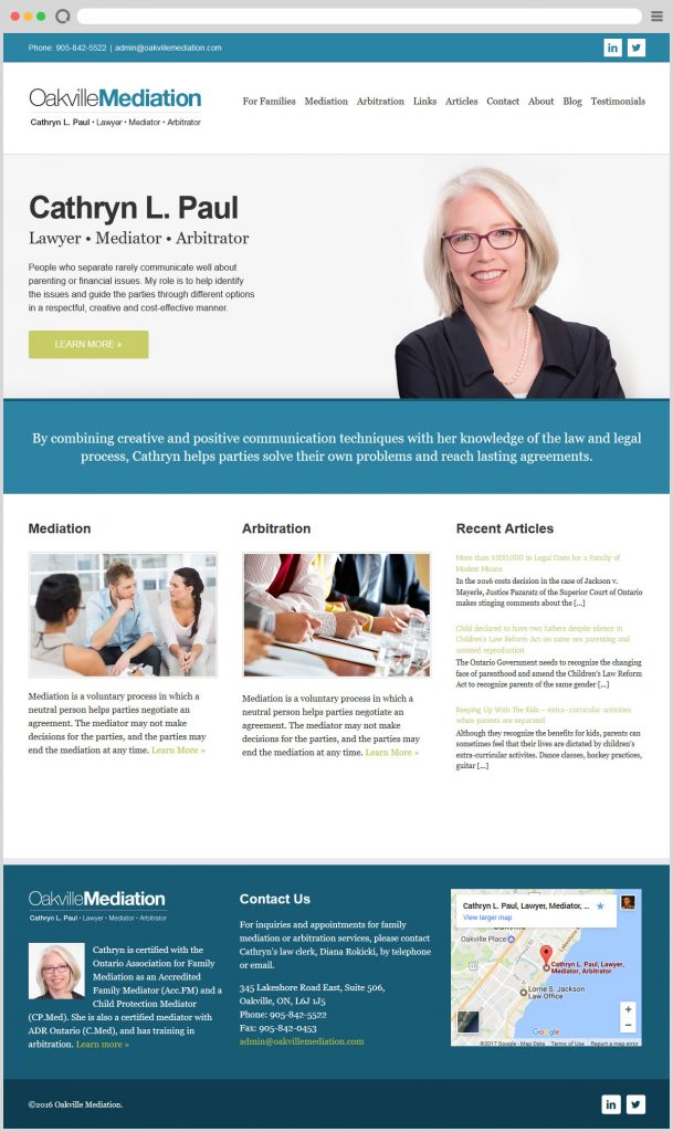 Oakville Mediation – Mango Advertising & Design